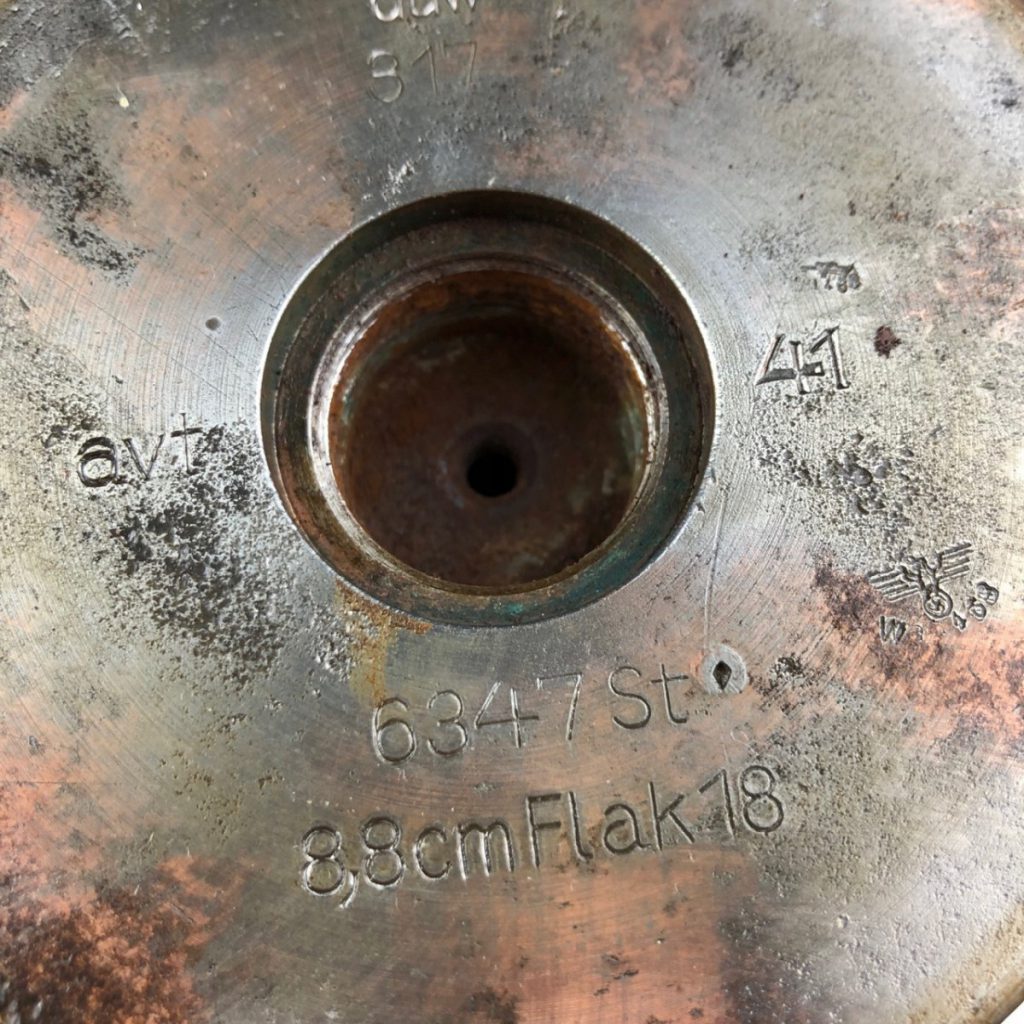 Original WWII German Flak 88 shell - Oorlogsspullen.nl - Militaria shop