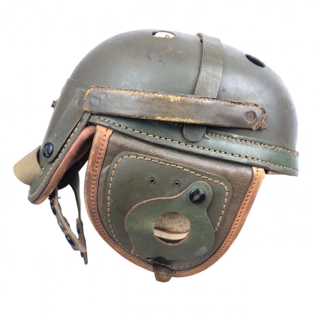 Original WWII US M1938 Tanker helmet - Oorlogsspullen.nl - Militaria shop