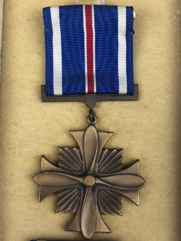Original WWII US Distinguished Flying Cross in box with ribbon and pin ...