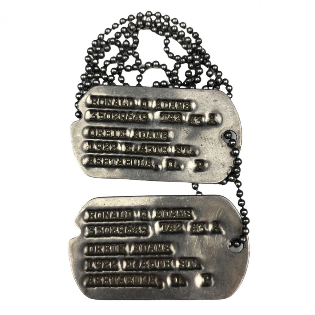 Original WWII US dog tags - Oorlogsspullen.nl - Militaria shop