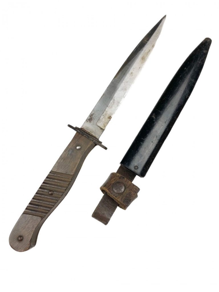 Original WWI German 'Nahkampfmesser' - Oorlogsspullen.nl - Militaria shop
