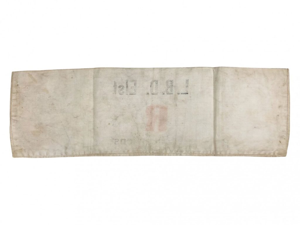 Original WWII Dutch 'Luchtbeschermingsdienst' rescue service armband ...