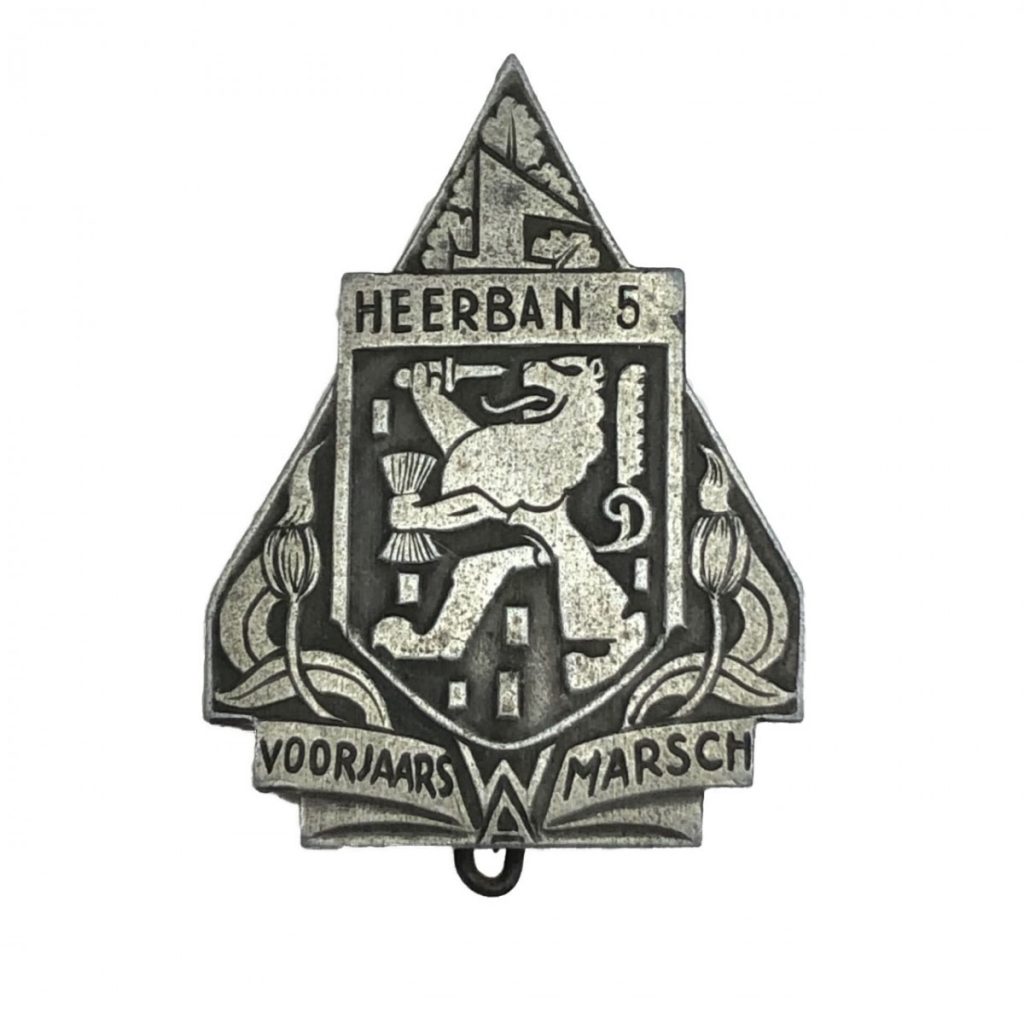 Original WWII Dutch NSB Heerban 5 'Voorjaars Marsch' pin ...
