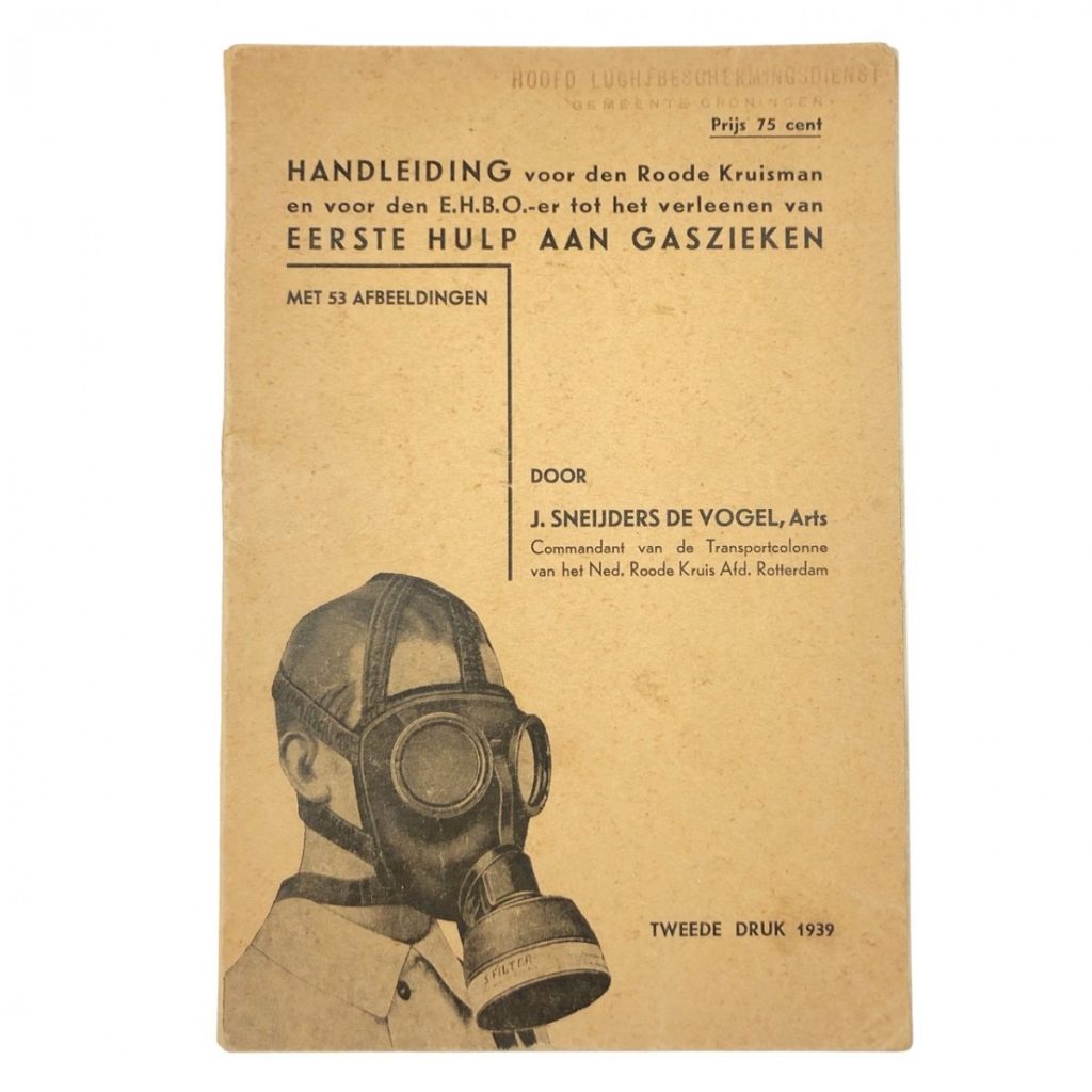 Original Pré 1940 Dutch manual 'First aid for Gas patients' Groningen ...