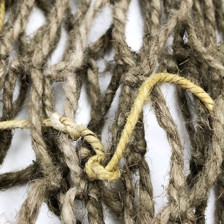Original WWII German helmet 'Tarnnetz' camouflage netting ...