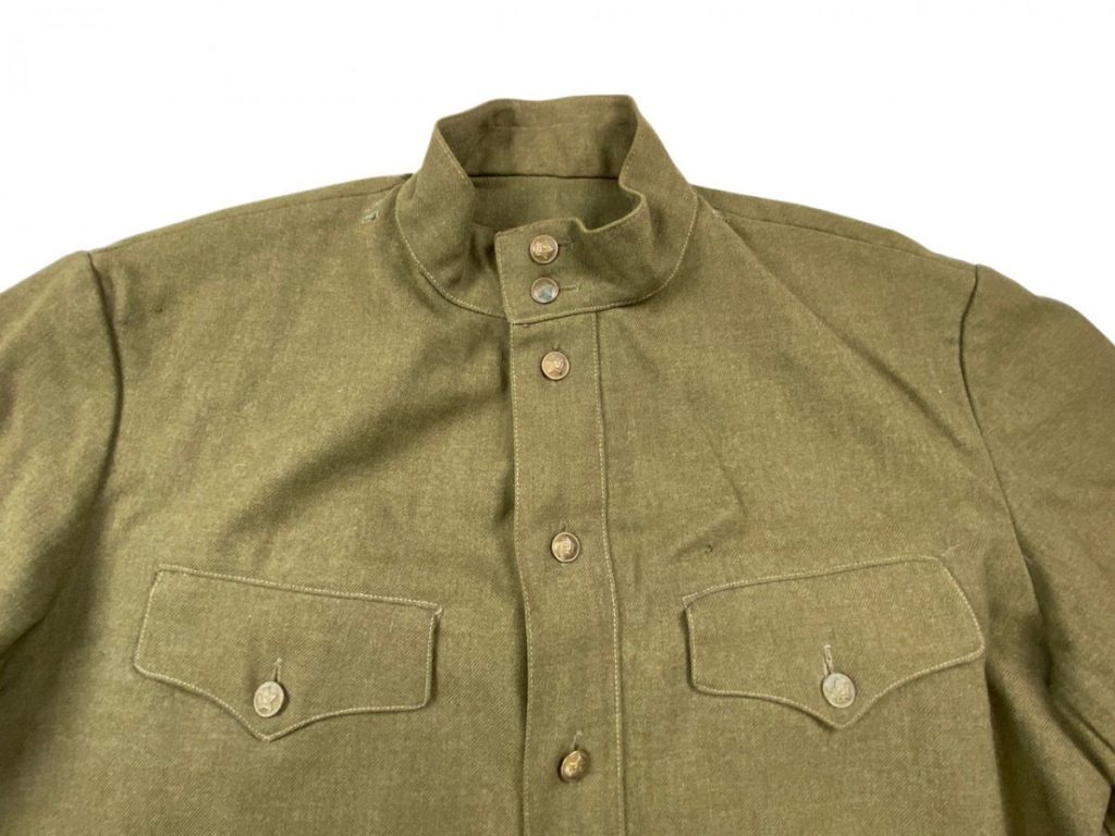 Original WWII Russian M43 Gymnasterka Lend-Lease cloth - Oorlogsspullen ...