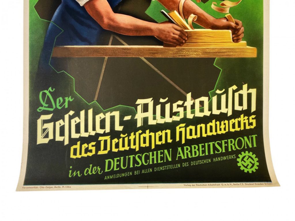 Original WWII German Deutsche Arbeitsfront poster - Oorlogsspullen.nl ...