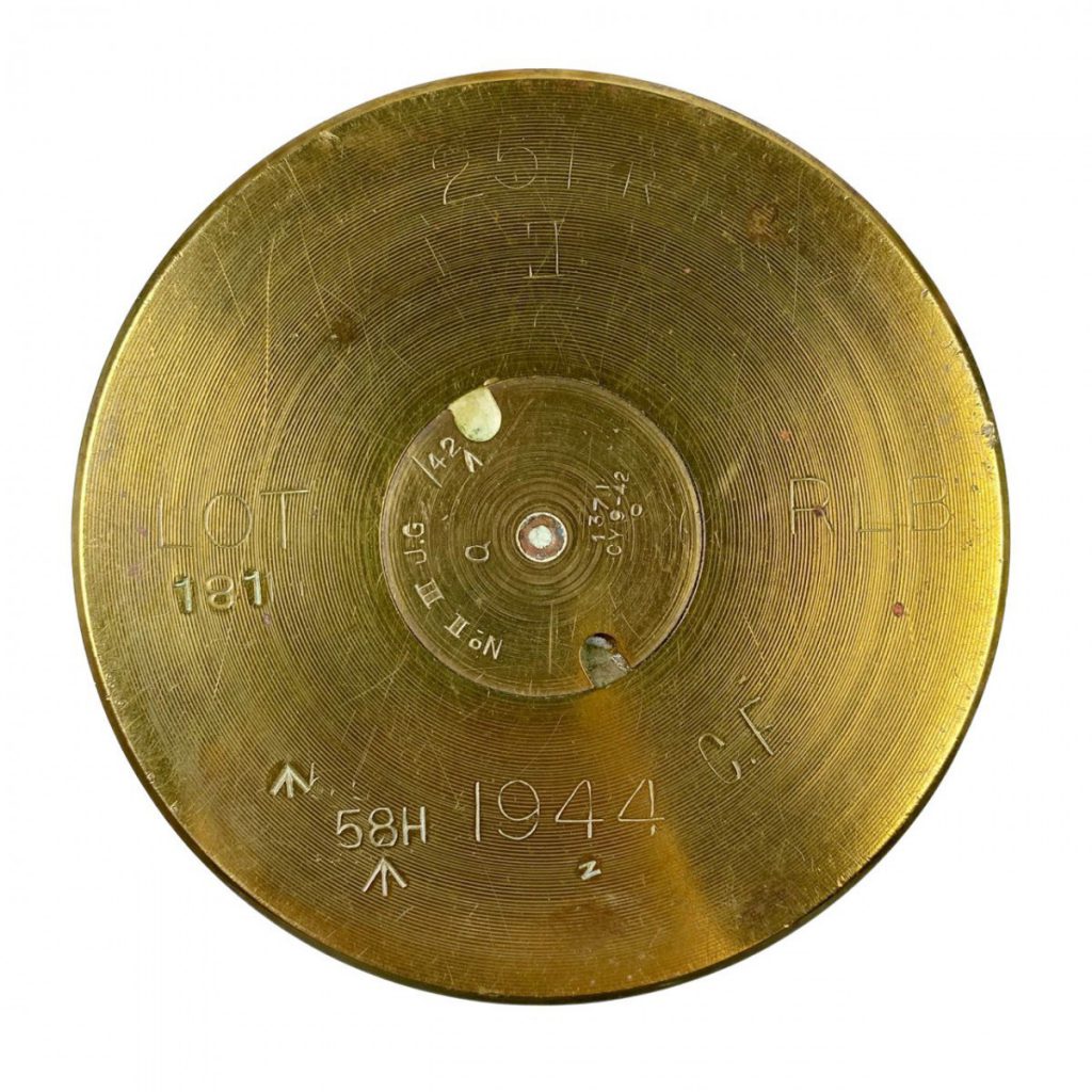 Original WWII British 25 pounder shell 1944 - Oorlogsspullen.nl ...