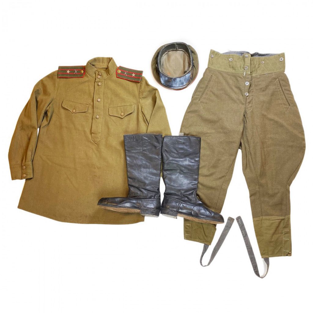 Original WWII Russian M43 Lieutenant artillery uniform grouping ...