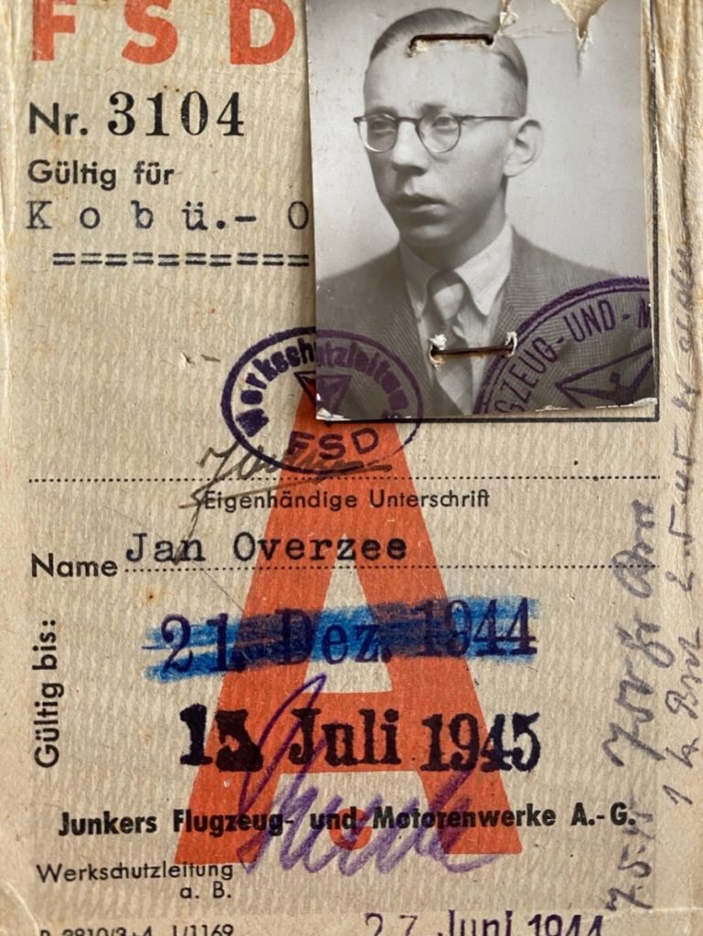 Original WWII German ID card's of a Dutch airplane builder 'Fokker ...