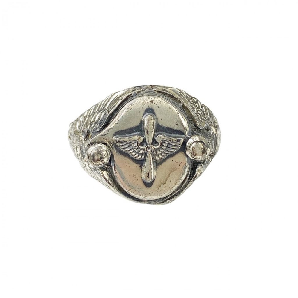 Original WWII USAAF pilot ring - Oorlogsspullen.nl - Militaria shop