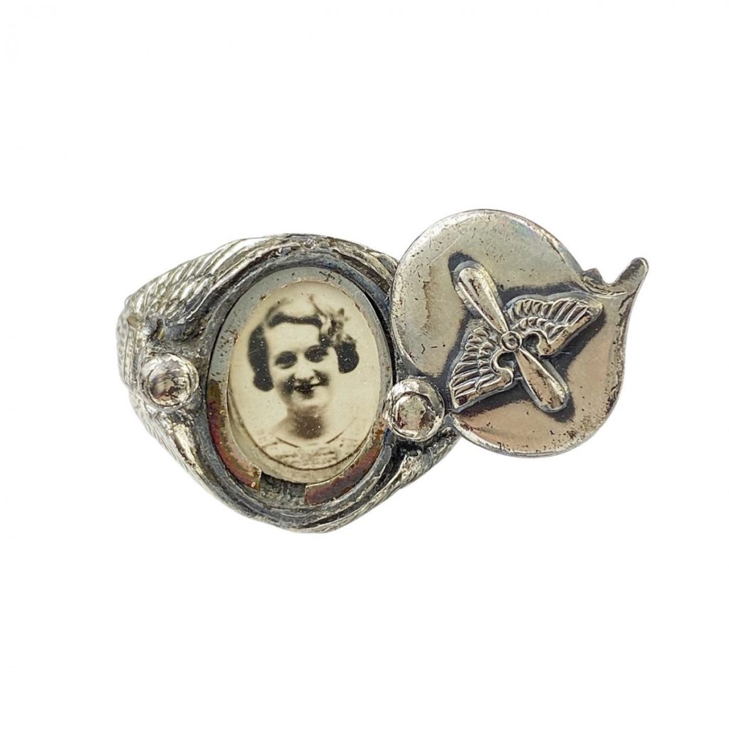 Original WWII USAAF pilot ring - Oorlogsspullen.nl - Militaria shop