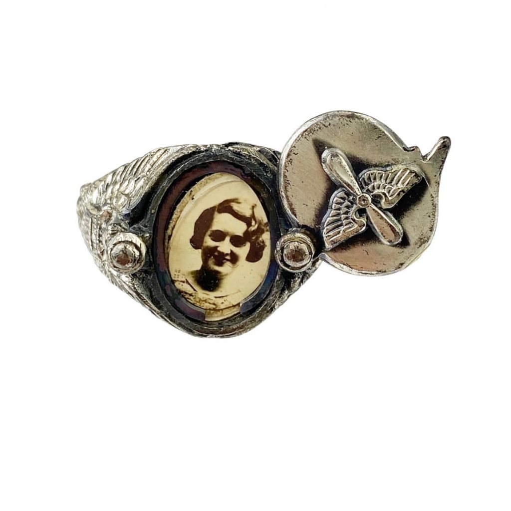 Original WWII USAAF pilot ring - Oorlogsspullen.nl - Militaria shop