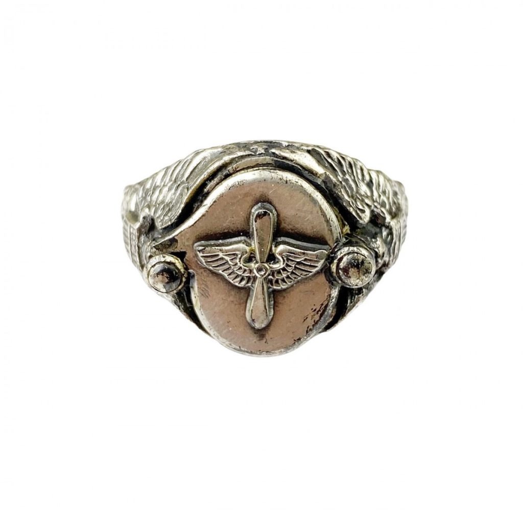 Original WWII USAAF pilot ring - Oorlogsspullen.nl - Militaria shop