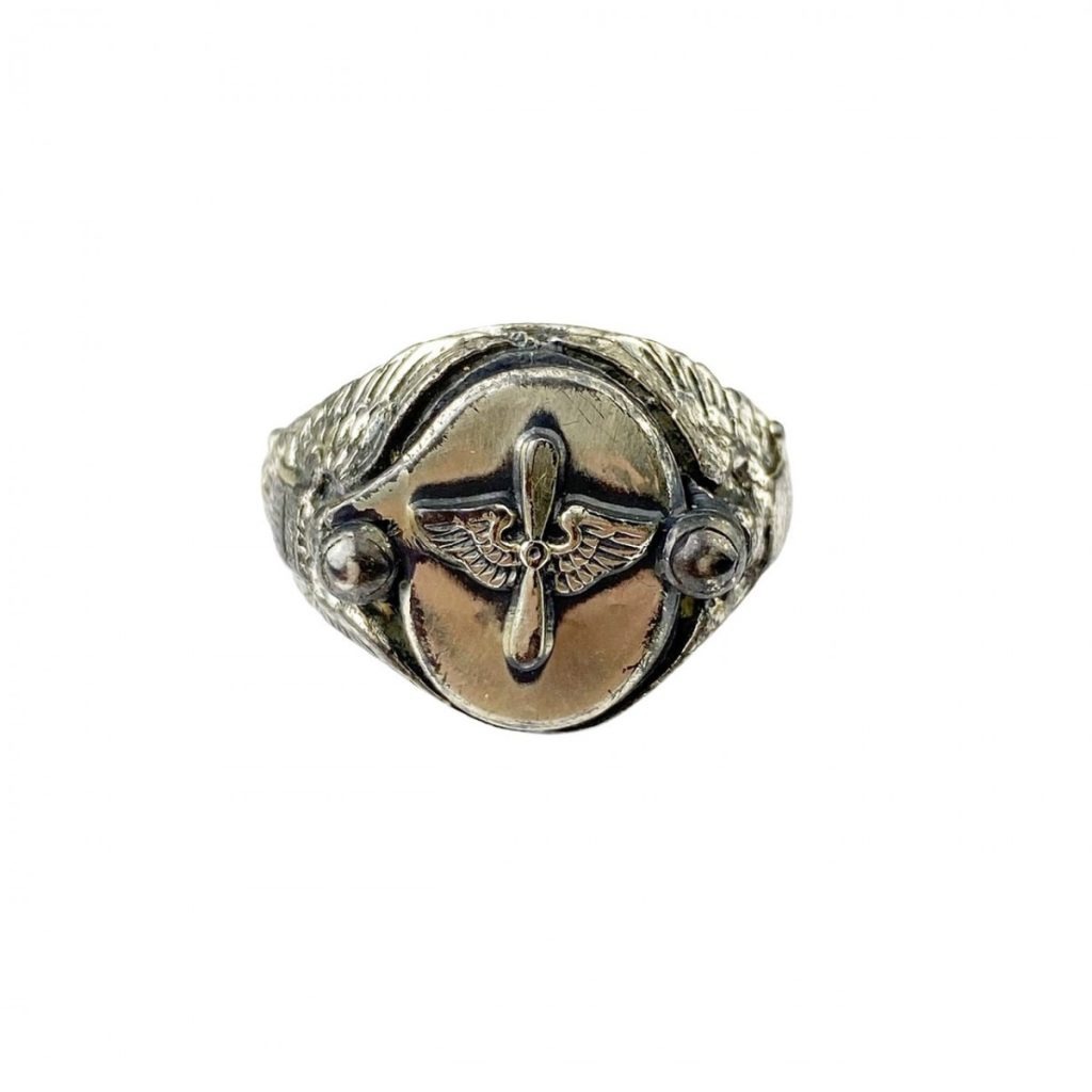 Original WWII USAAF pilot ring - Oorlogsspullen.nl - Militaria shop