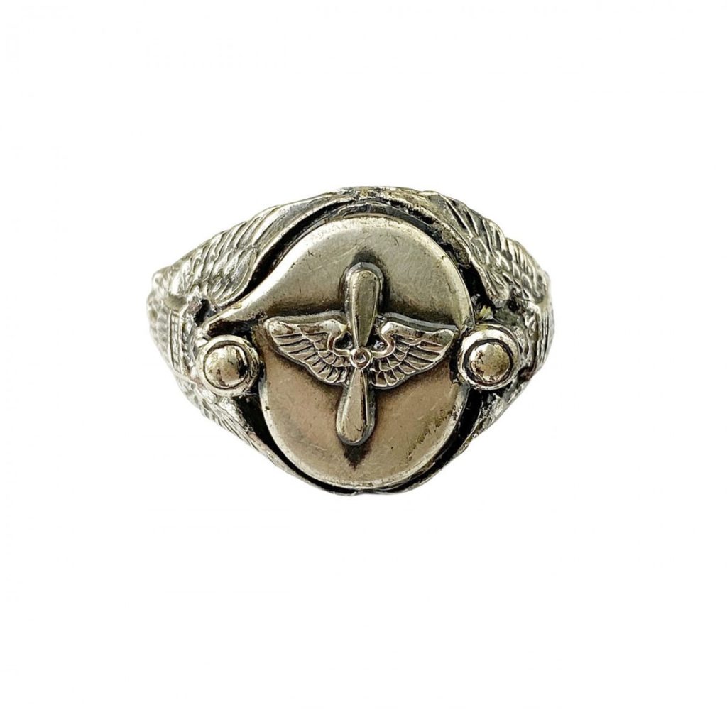 Original WWII USAAF pilot ring - Oorlogsspullen.nl - Militaria shop