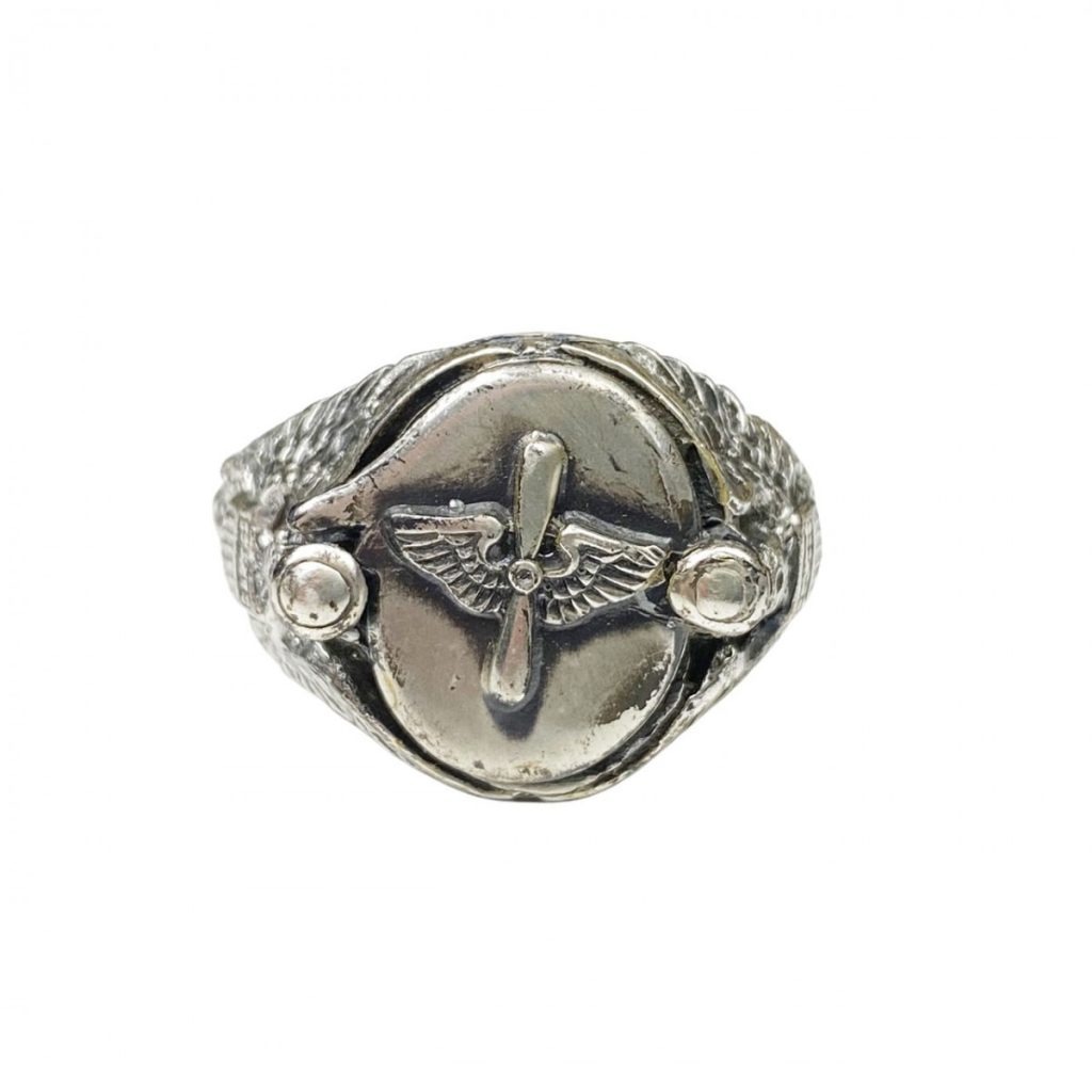 Original WWII USAAF pilot ring - Oorlogsspullen.nl - Militaria shop
