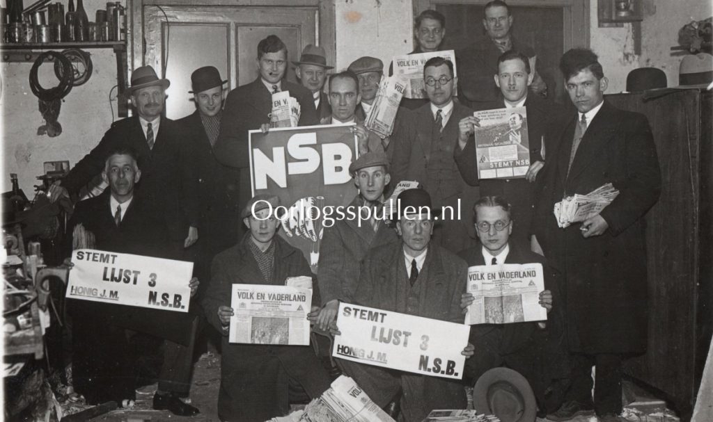 Original WWII Dutch NSB photo with cover Arnhem - Oorlogsspullen.nl ...