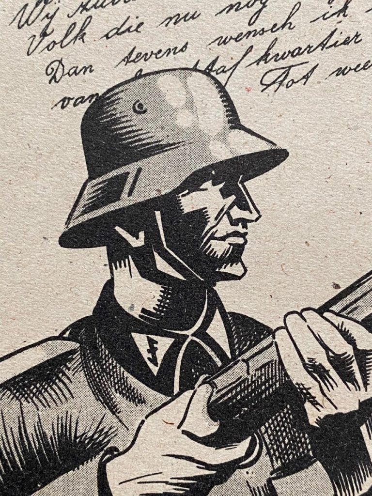 Original WWII Dutch Waffen-SS poster 'Op tegen het Bolsjewisme ...