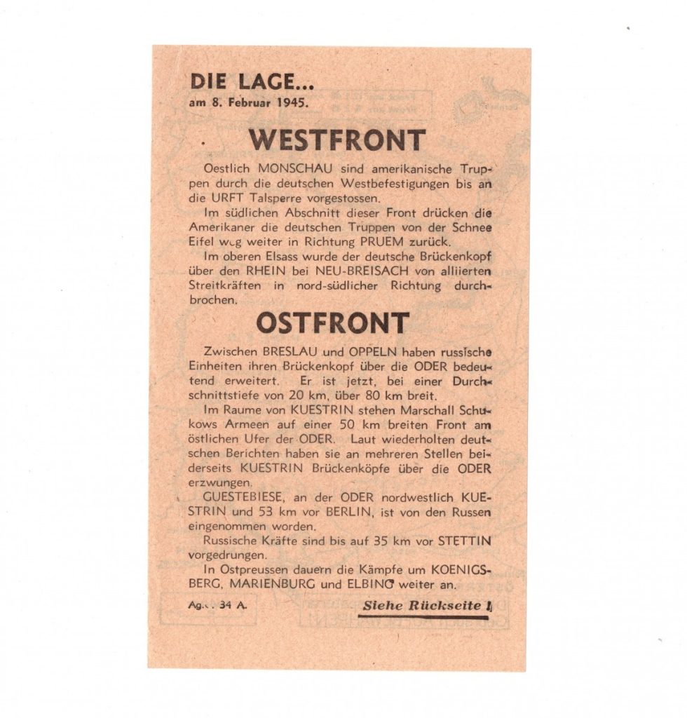 Original WWII Allied dropping leaflet - Oorlogsspullen.nl - Militaria shop