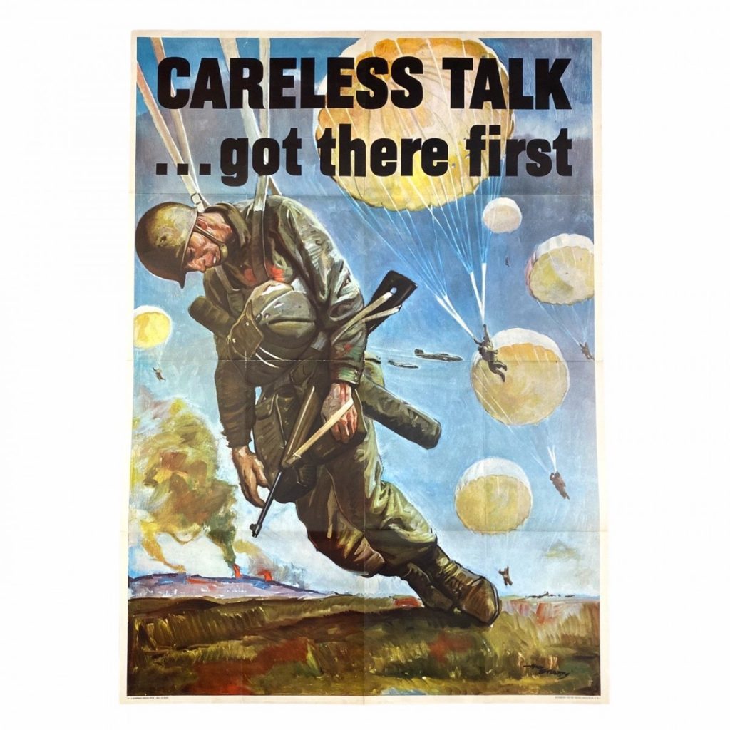 Original WWII US Airborne poster - Oorlogsspullen.nl - Militaria shop