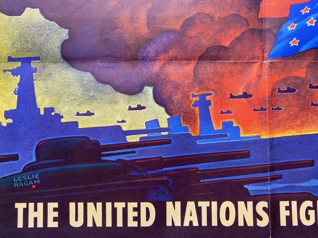 Original WWII US poster - The United Nations fight for Freedom ...