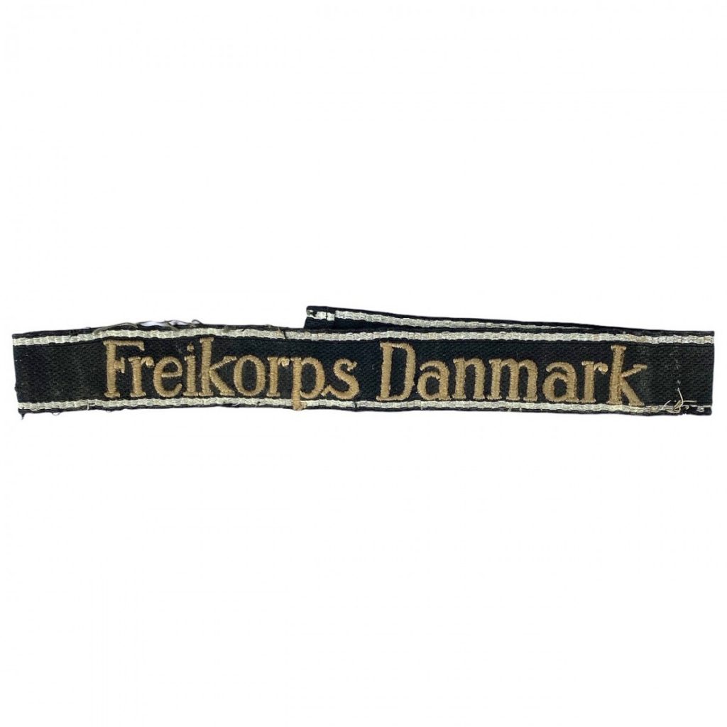 Original WWII Danish Waffen-SS 'Freikorps Danmark' cuff title ...