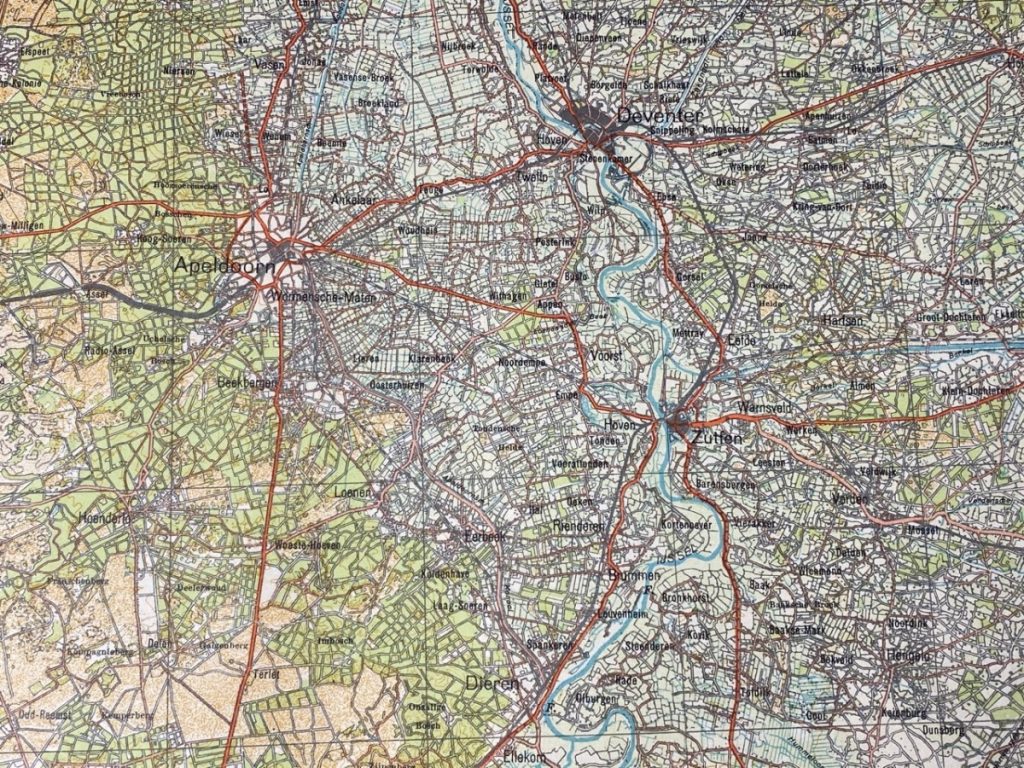 Original WWII German map of Arnhem - Oorlogsspullen.nl - Militaria shop