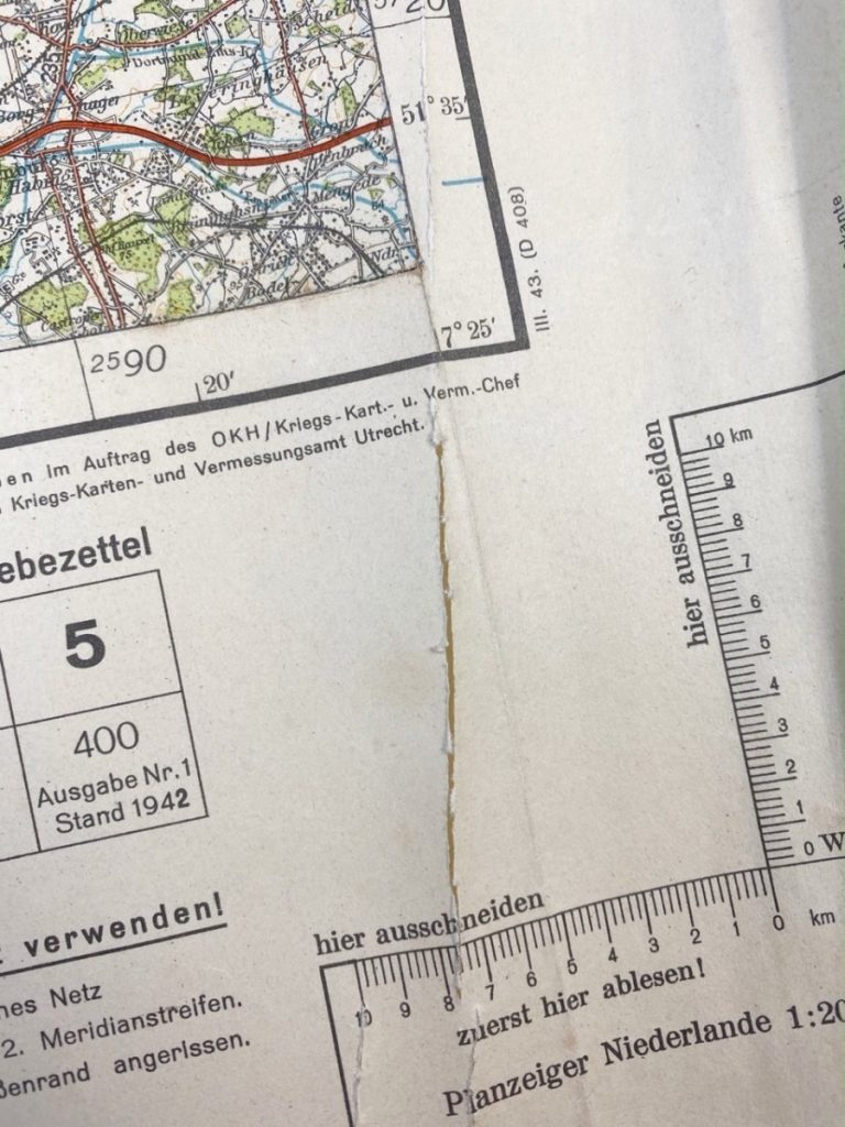Original WWII German map of Arnhem - Oorlogsspullen.nl - Militaria shop