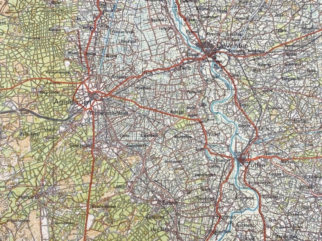 Original WWII German map of Arnhem - Oorlogsspullen.nl - Militaria shop