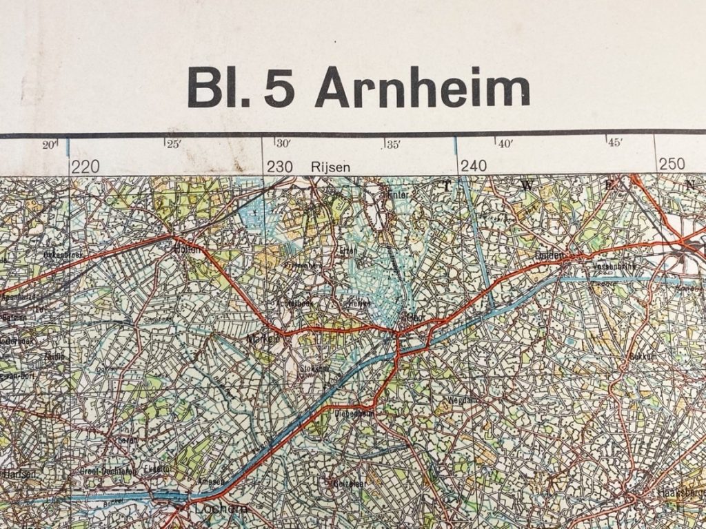 Original WWII German map of Arnhem - Oorlogsspullen.nl - Militaria shop