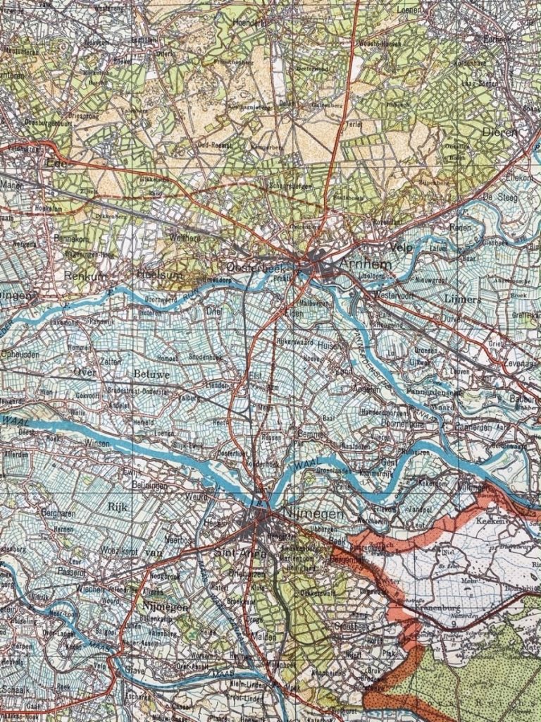 Original WWII German map of Arnhem - Oorlogsspullen.nl - Militaria shop