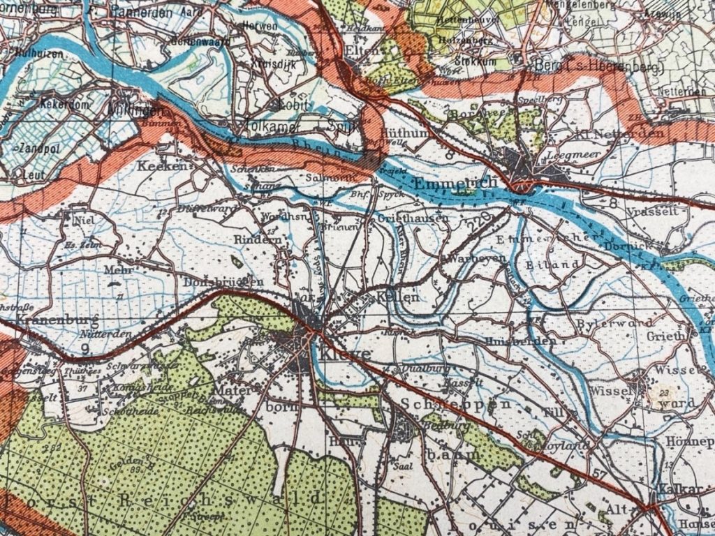 Original WWII German map of Arnhem - Oorlogsspullen.nl - Militaria shop