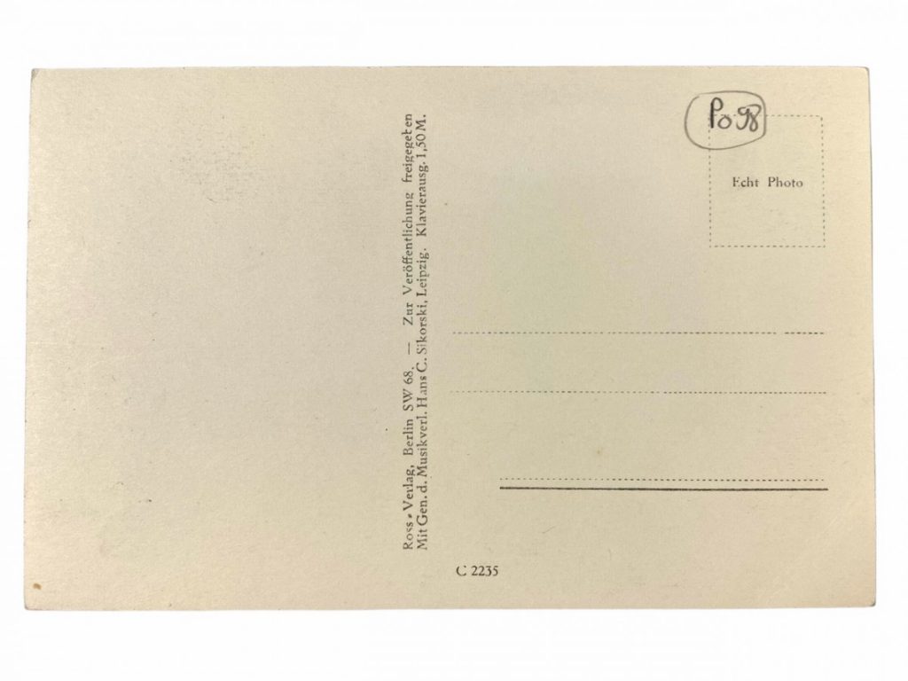 Original WWII German Panzer postcard - Oorlogsspullen.nl - Militaria shop