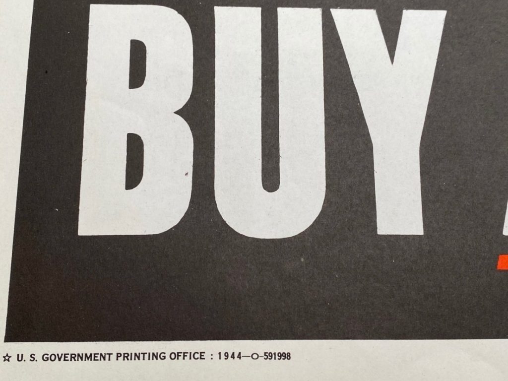 Original WWII US poster - Back 'em up - Oorlogsspullen.nl - Militaria shop