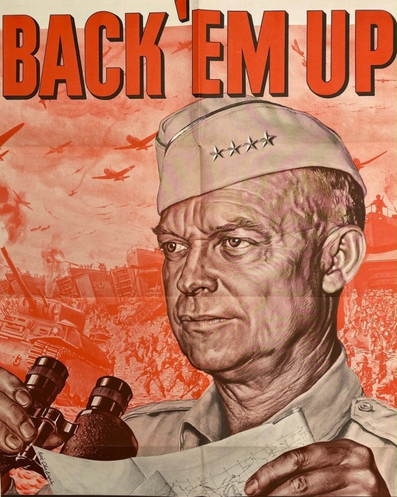 Original WWII US poster - Back 'em up - Oorlogsspullen.nl - Militaria shop