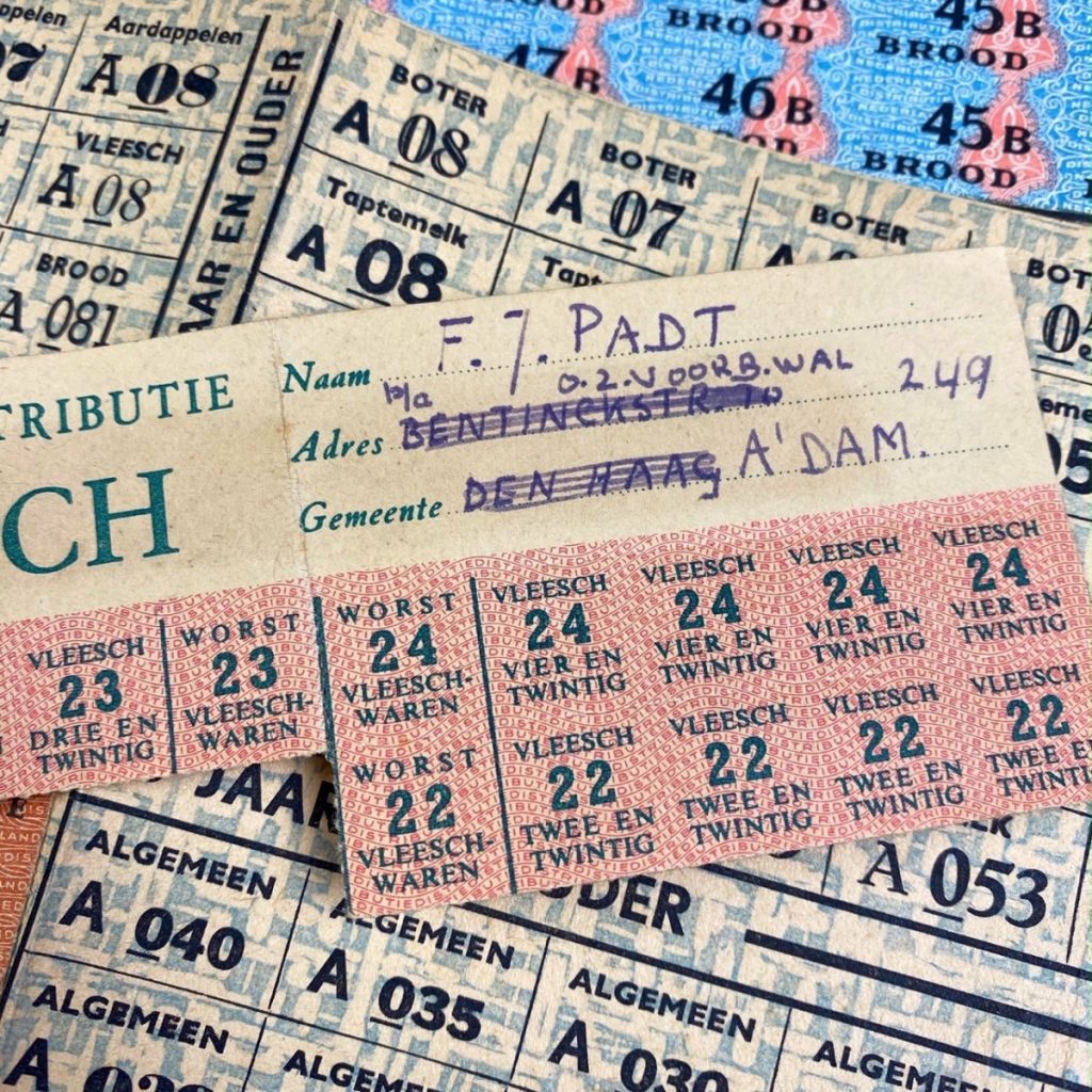 Original WWII Dutch Ration coupons 'Bonkaarten' - Oorlogsspullen.nl ...