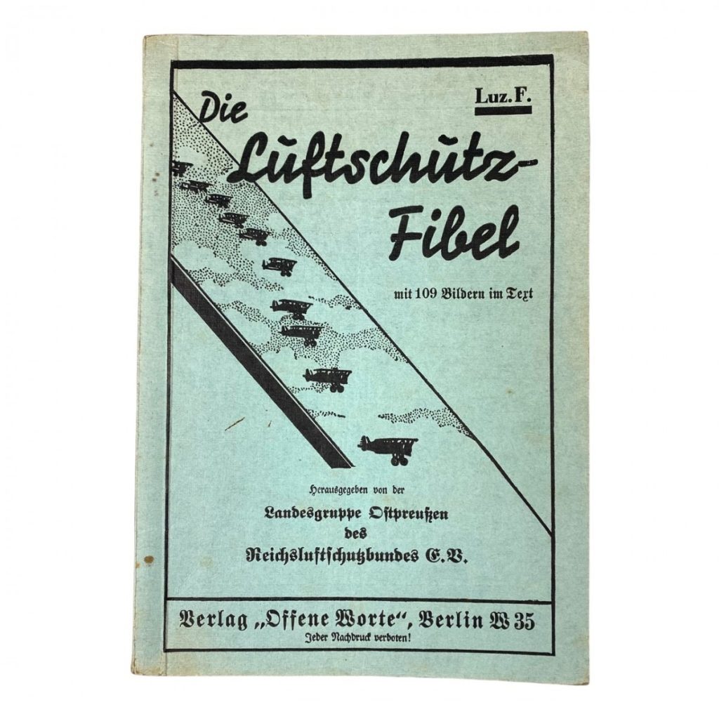 Original WWII German Luftschutz Fibel - Oorlogsspullen.nl - Militaria shop