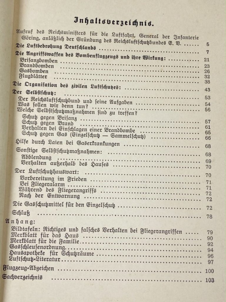 Original WWII German Luftschutz Fibel - Oorlogsspullen.nl - Militaria shop