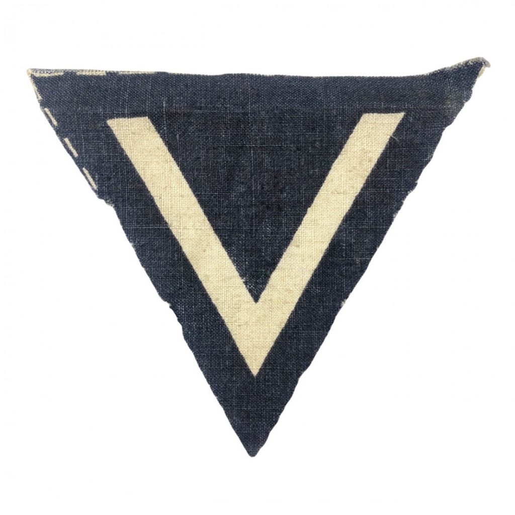 Original WWII German Waffen-SS printed Sturmmann rank insignia ...