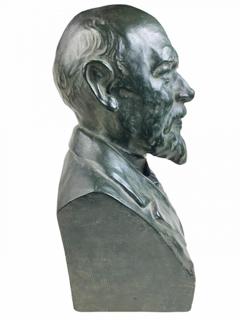 Original WWII Belgian collaboration August Borms bust - Oorlogsspullen ...