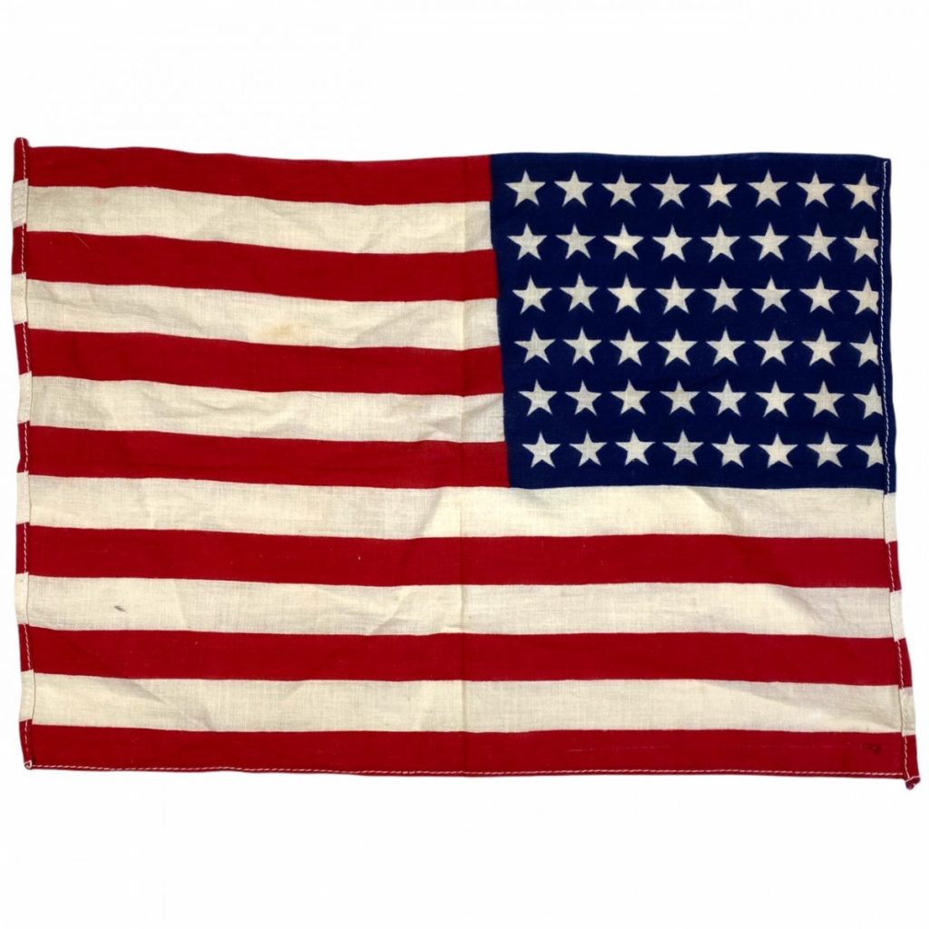 Original WWII US 48 stars flag - Oorlogsspullen.nl - Militaria shop