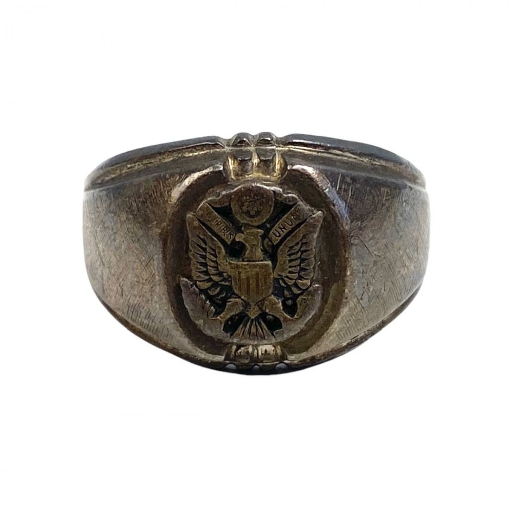 Original WWII US army sterling silver ring - Oorlogsspullen.nl ...