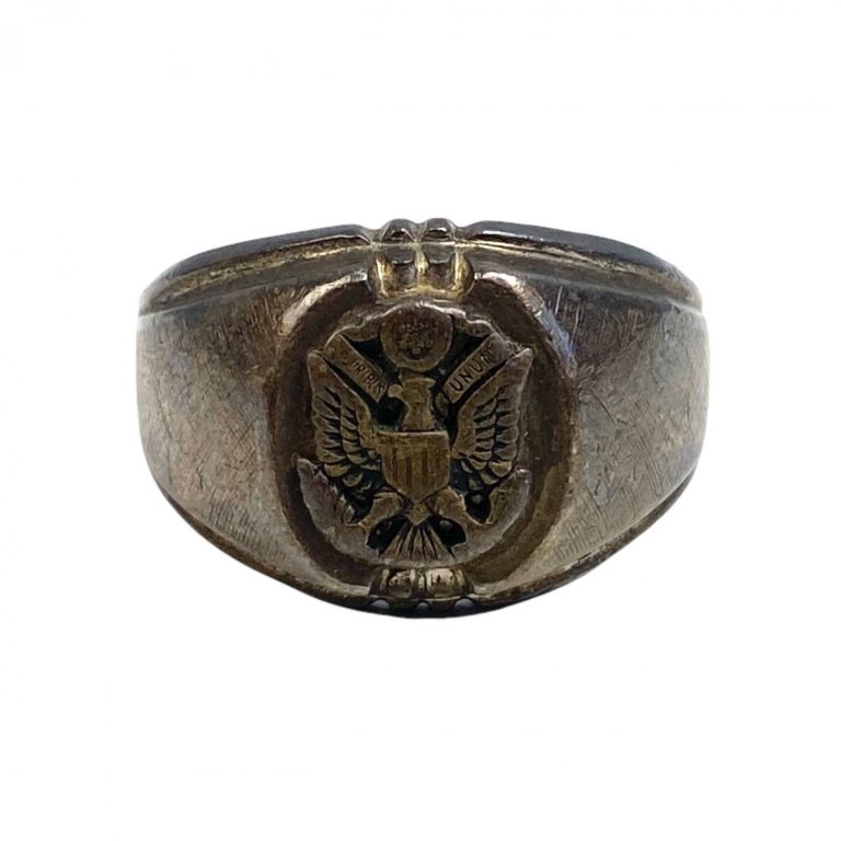 Original WWII US army sterling silver ring - Oorlogsspullen.nl ...