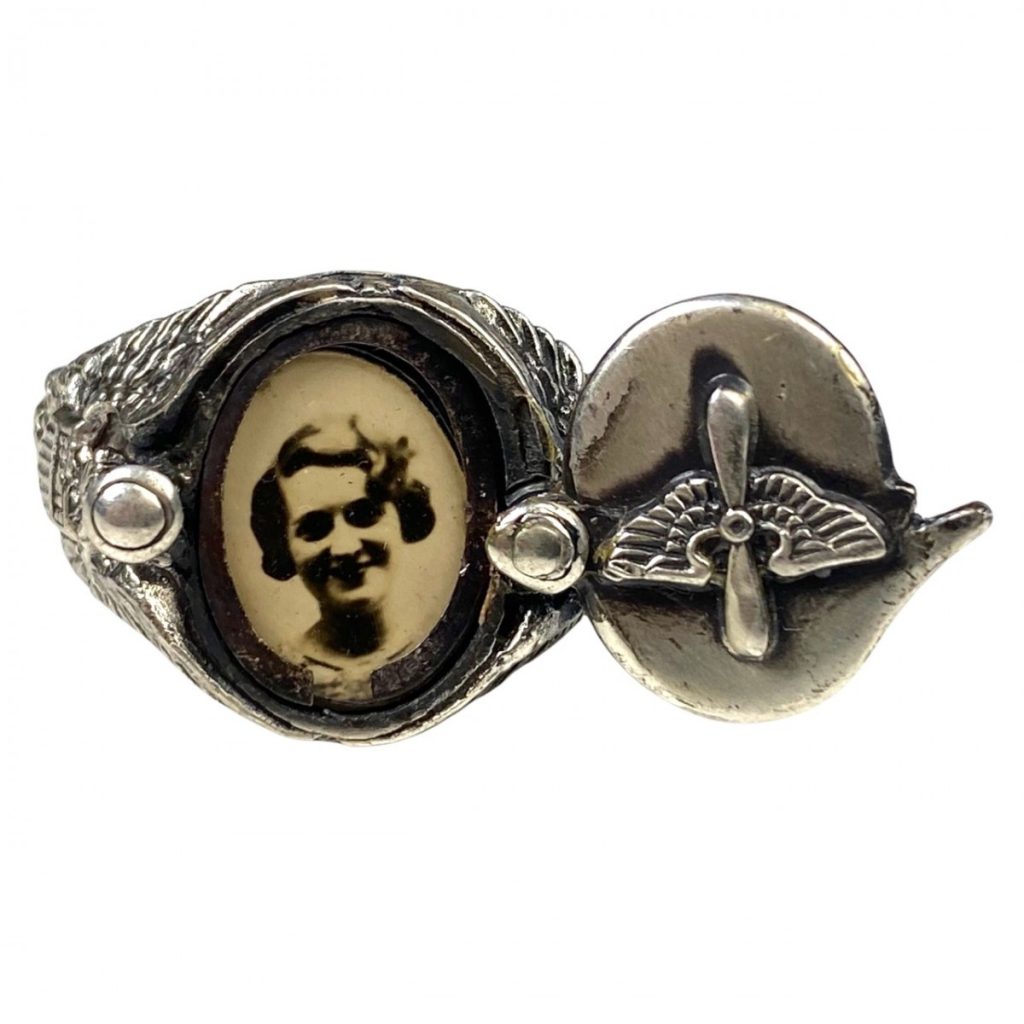 Original WWII USAAF pilot ring - Oorlogsspullen.nl - Militaria shop