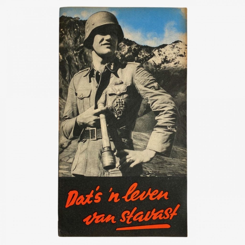 Original WWII Dutch Waffen-SS volunteer recruitment leaflet/poster ...