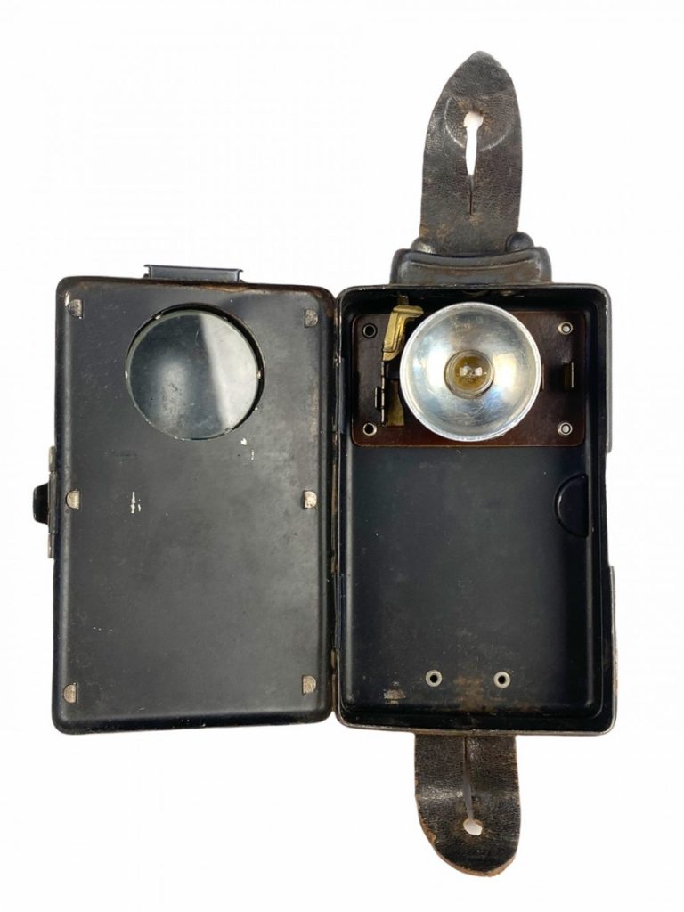 Original WWII German Daimon Telko Trio flashlight - Oorlogsspullen.nl - Militaria shop