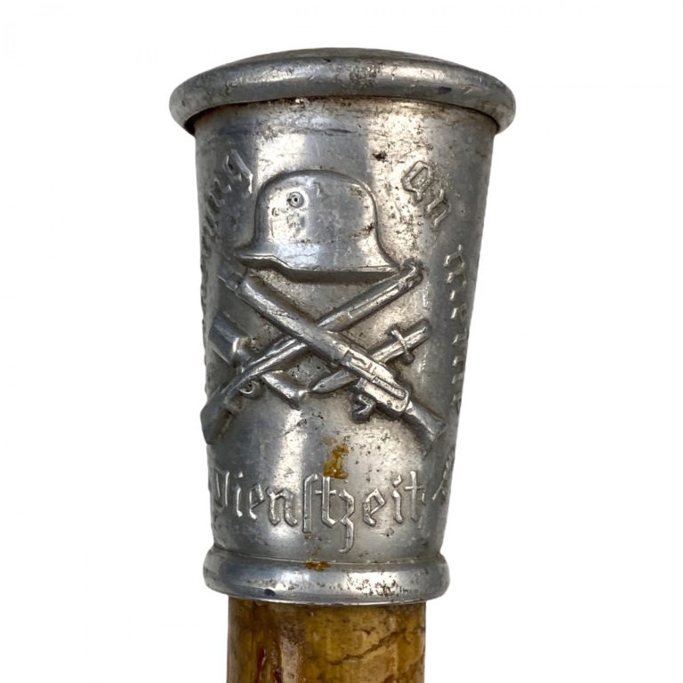 Original WWII German walking stick 'Erinnerung an meine Dienstzeit ...
