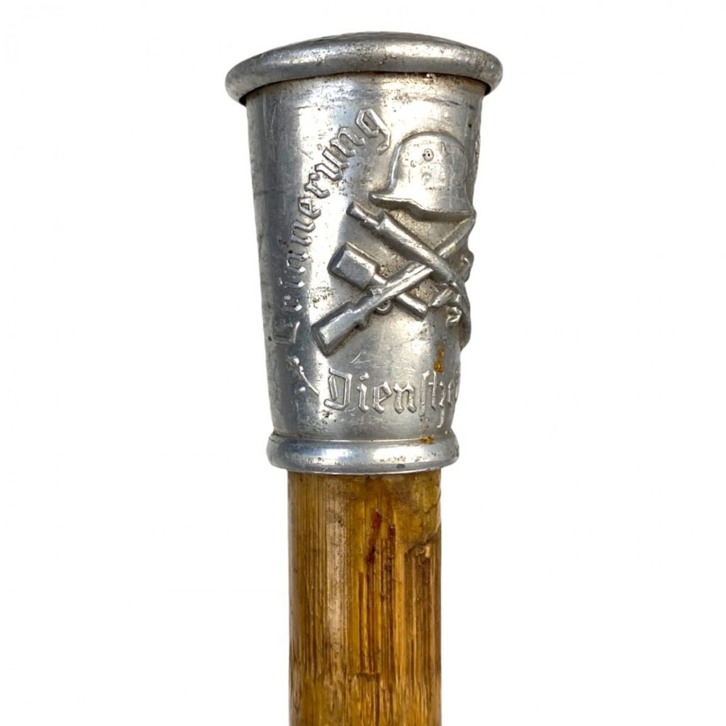 Original WWII German walking stick 'Erinnerung an meine Dienstzeit ...
