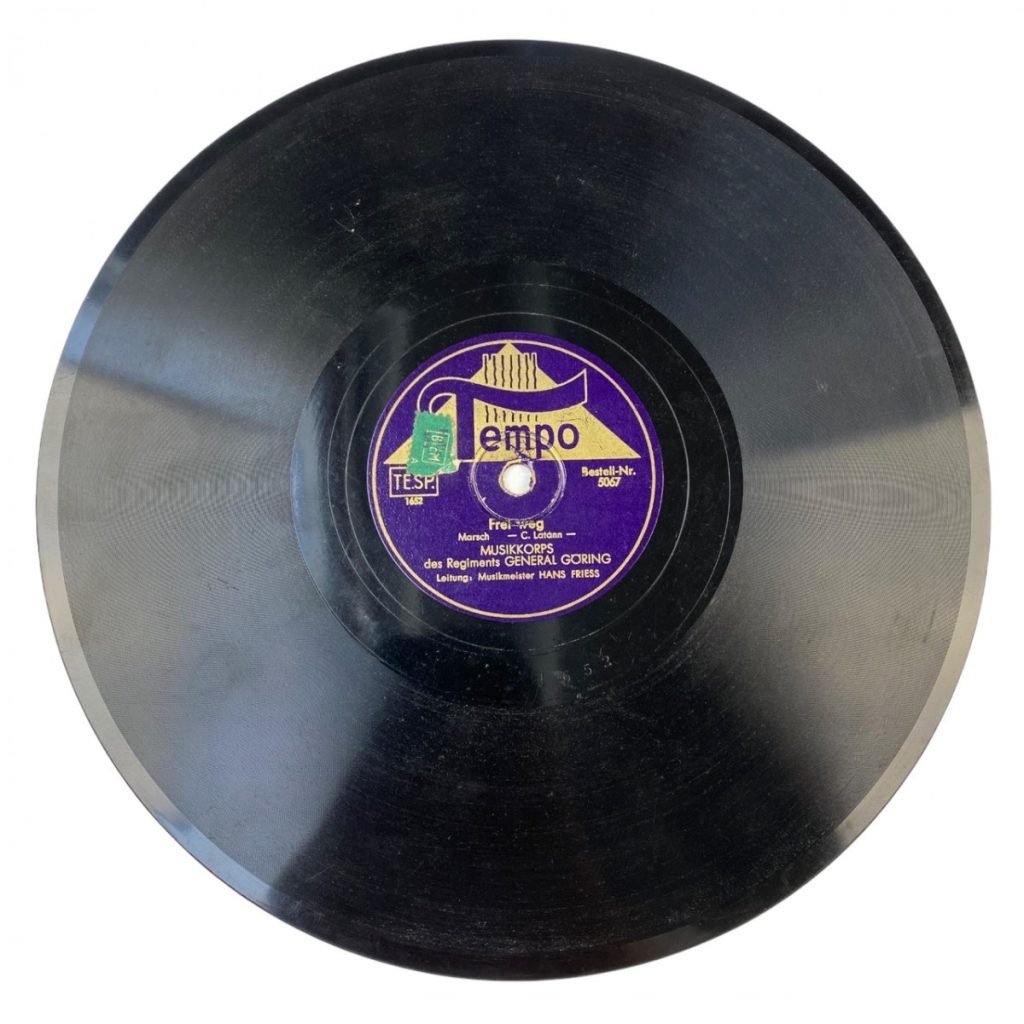 Original WWII German Luftwaffe gramophone record - Badenweiler Marsch ...